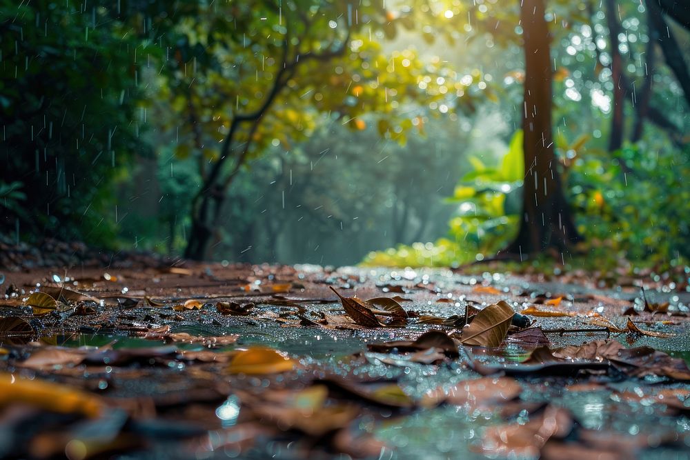 Rain fall rain vegetation outdoors. | Free Photo - rawpixel
