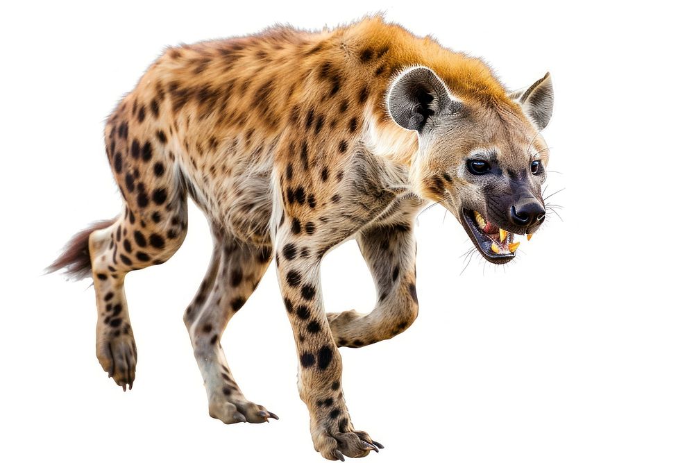 Hyena running and roar wildlife | Free Photo - rawpixel