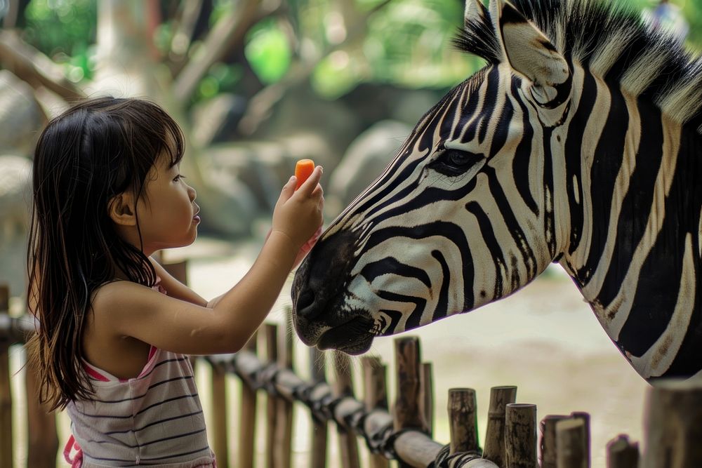 Indonesian girl portrait zebra photo. | Free Photo - rawpixel