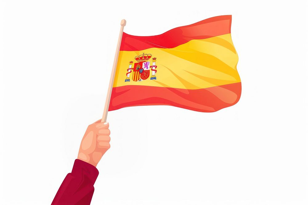 Vector illustration hand holding spain | Free Photo Illustration - rawpixel