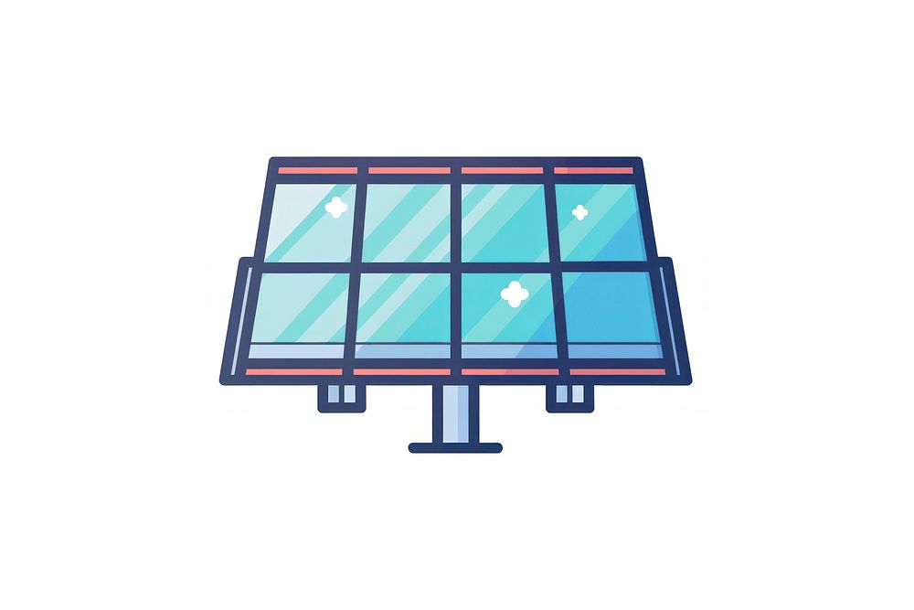 Solar panel icon electronics blackboard | Premium Photo Illustration ...