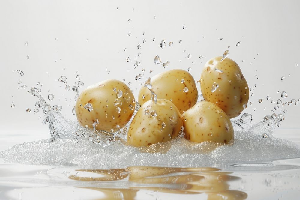 Floating potatoes hot water vegetable | Premium Photo - rawpixel