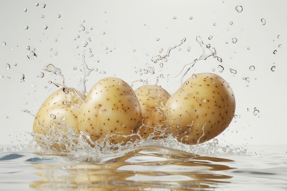 Floating potatoes hot water vegetable | Premium Photo - rawpixel