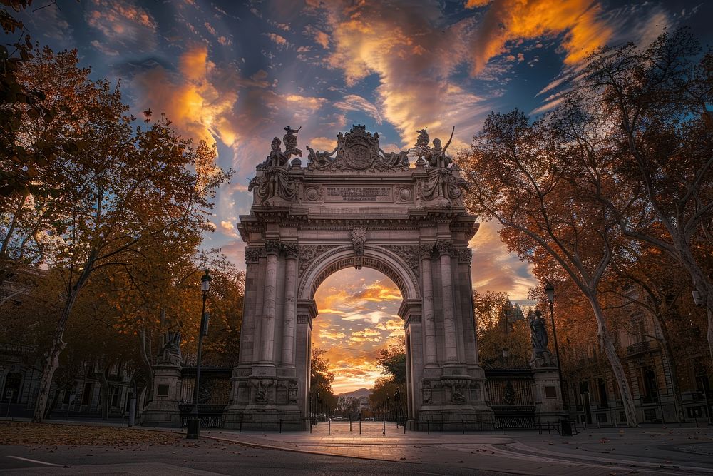 Architecture landmark arched person. | Free Photo - rawpixel