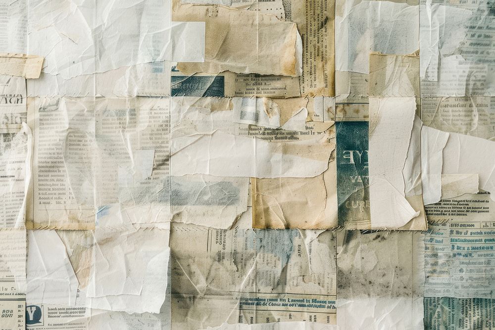 Backgrounds newspaper textile collage. | Premium Photo Illustration ...