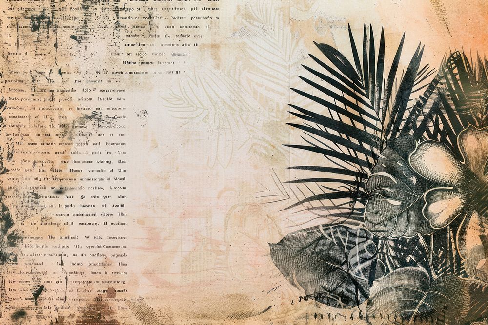 Tropical beach ephemera border backgrounds | Free Photo Illustration ...