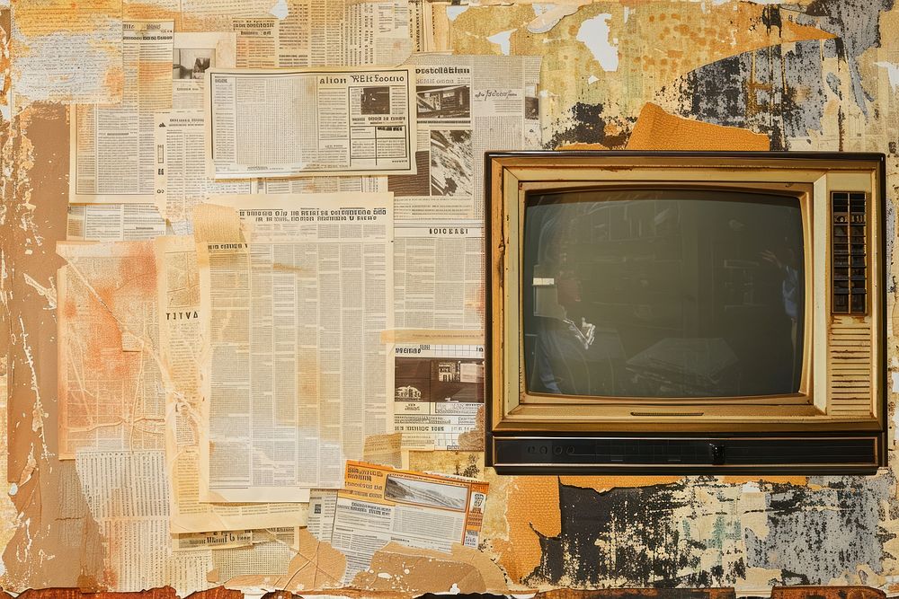 Old tv ephemera border backgrounds | Premium Photo Illustration - rawpixel