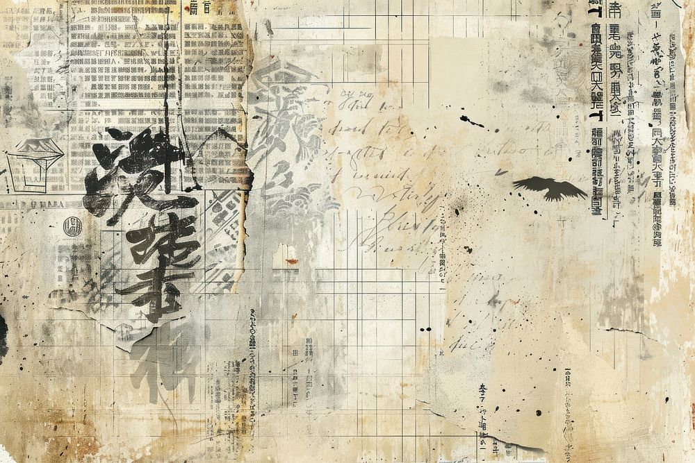 Samurai ephemera border backgrounds drawing | Premium Photo ...