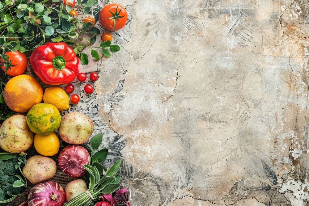 Farmers market ephemera border backgrounds | Free Photo Illustration ...