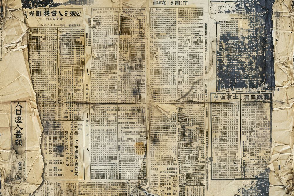 Ancient china ephemera border newspaper | Free Photo Illustration ...