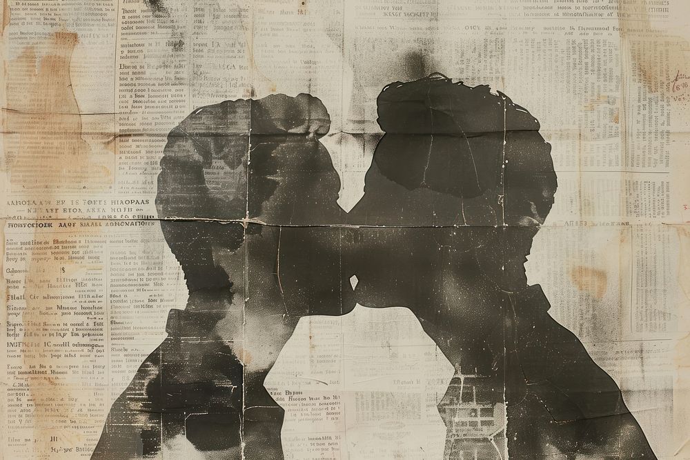 Gay men kissing ephemera border | Premium Photo Illustration - rawpixel