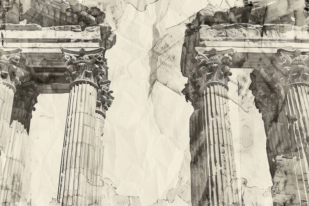 Ancient rome ephemera border architecture | Free Photo Illustration ...