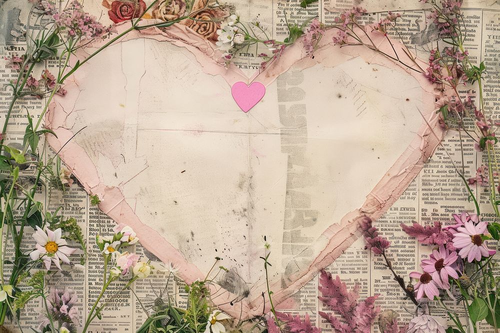 Pink heart ephemera border backgrounds | Premium Photo Illustration ...