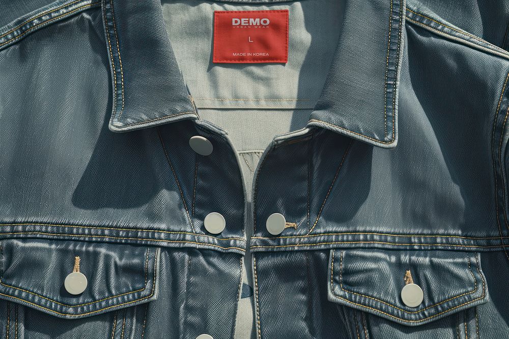Denim jacket label mockup psd | Premium PSD Mockup - rawpixel