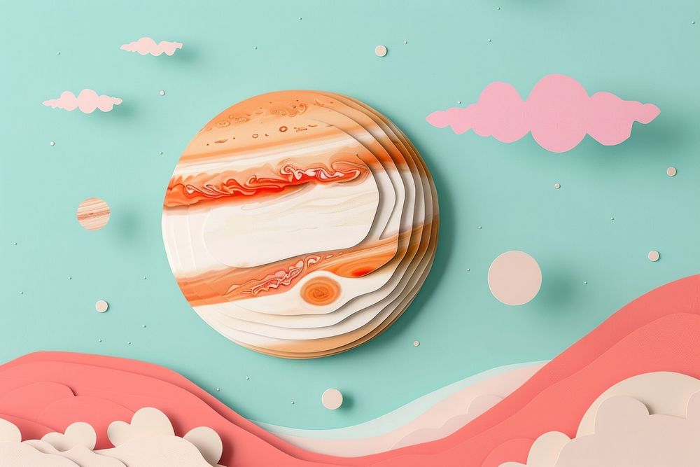 Jupiter painting astronomy graphics. | Free Photo Illustration - rawpixel
