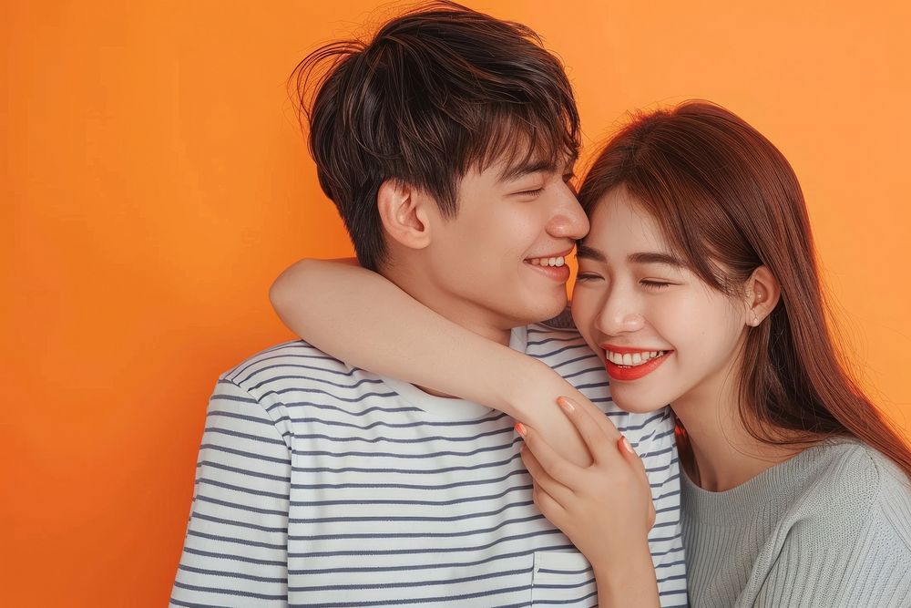 Singaporean couple smile laughing romantic. | Free Photo - rawpixel