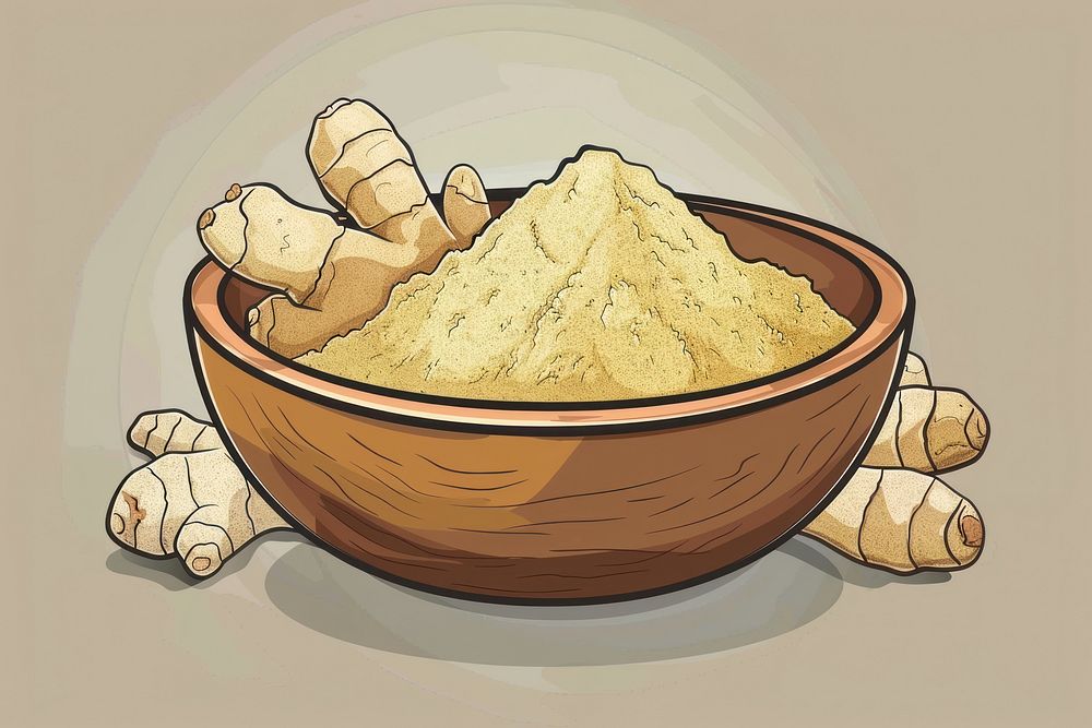 Ginger powder bowl flour. | Free Photo Illustration - rawpixel