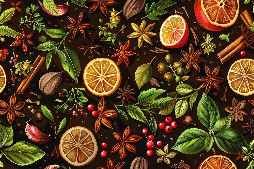 Spices plant food star anise. | Free Photo Illustration - rawpixel