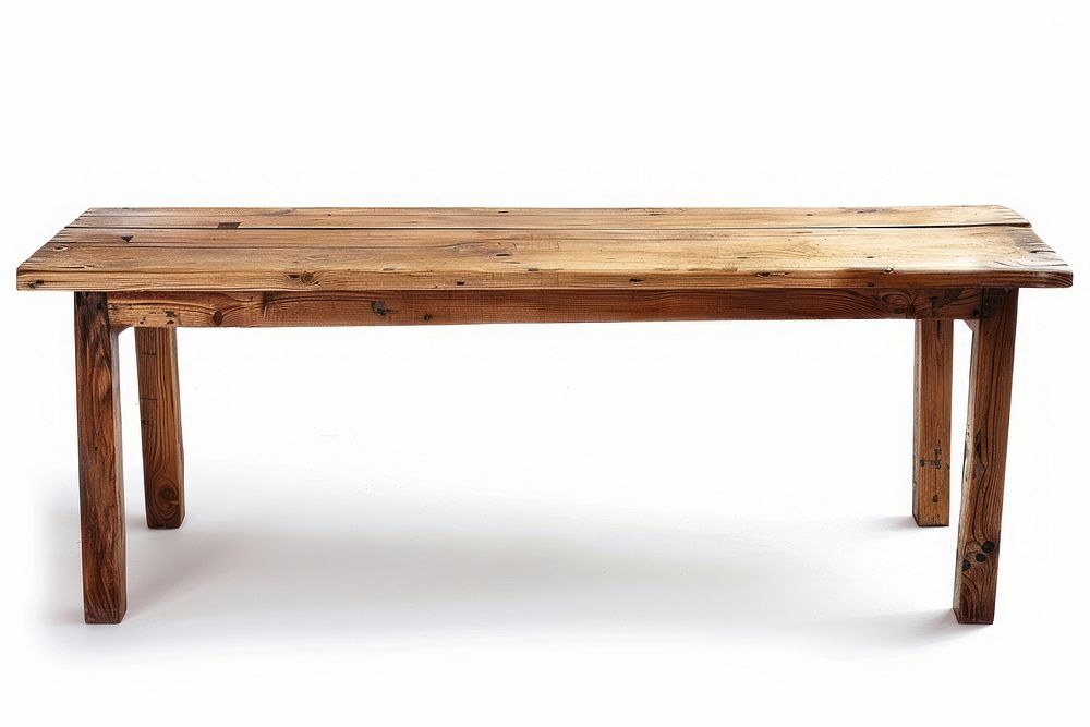 Long wood table furniture bench | Free Photo - rawpixel