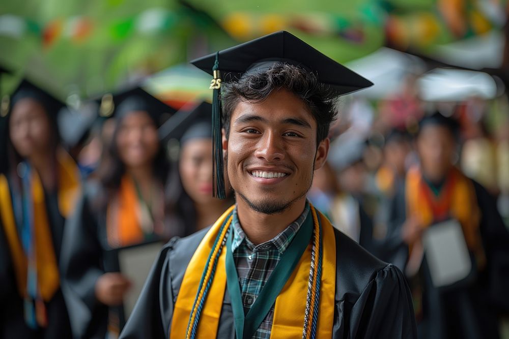 South asian man graduation clothing | Free Photo - rawpixel