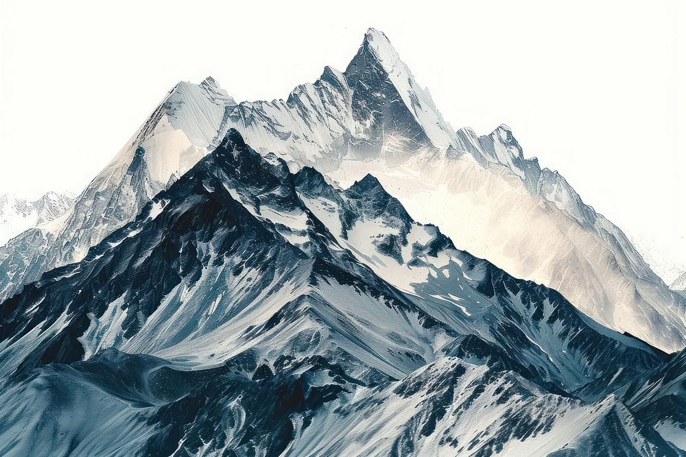 Mountain shape collage cutouts outdoors | Premium Photo Illustration ...
