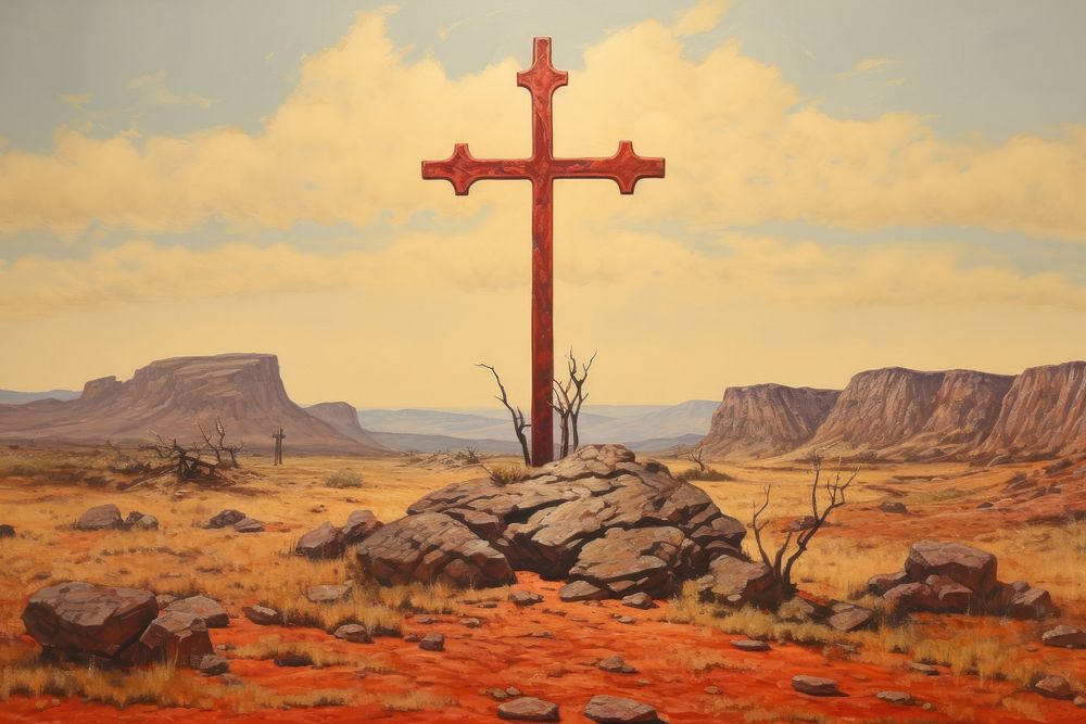 Cross cross landscape outdoors. | Free Photo Illustration - rawpixel