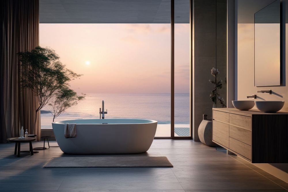 Bathroom interior minimal house furniture | Free Photo - rawpixel