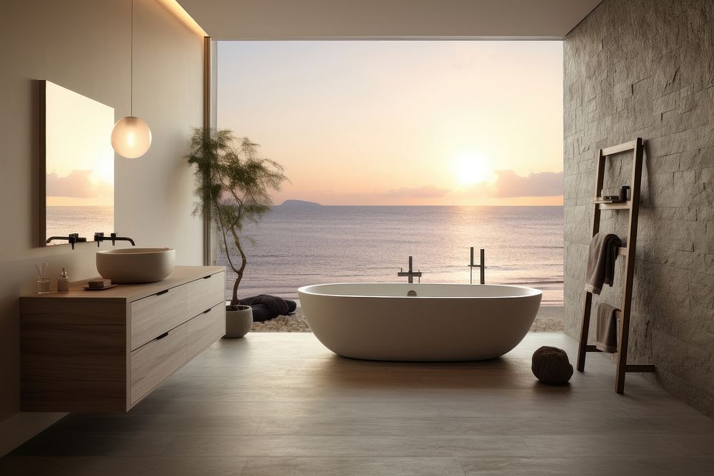 Bathroom interior minimal house bathing | Free Photo - rawpixel