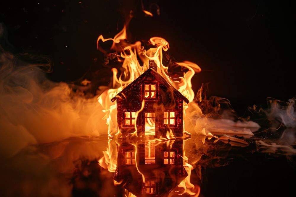 Photo house flame fire bonfire. | Free Photo - rawpixel