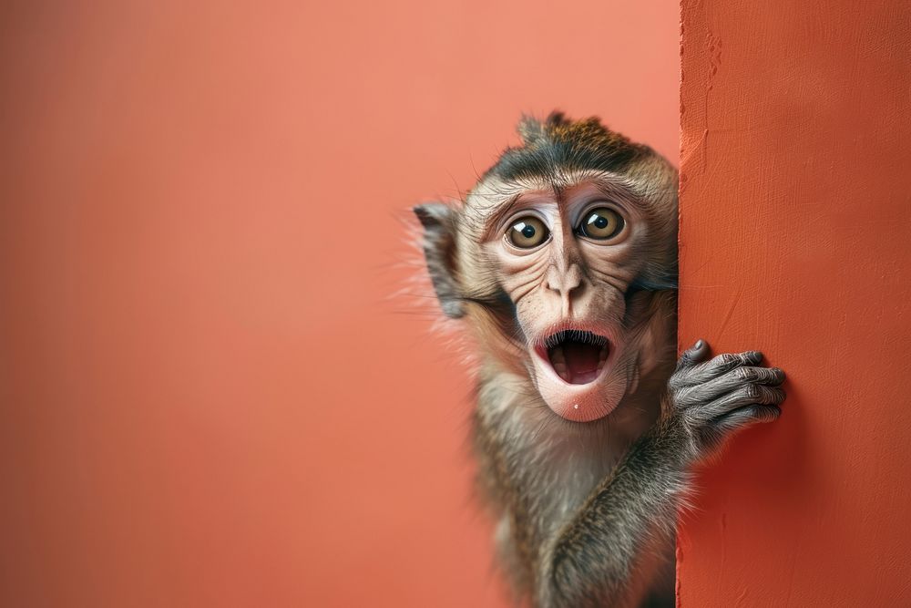 Photo shocked monkey surprised wildlife | Free Photo - rawpixel