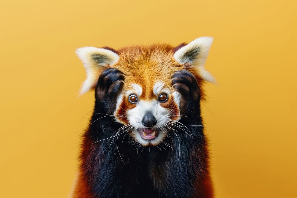 Photo shocked red panda wildlife | Free Photo - rawpixel