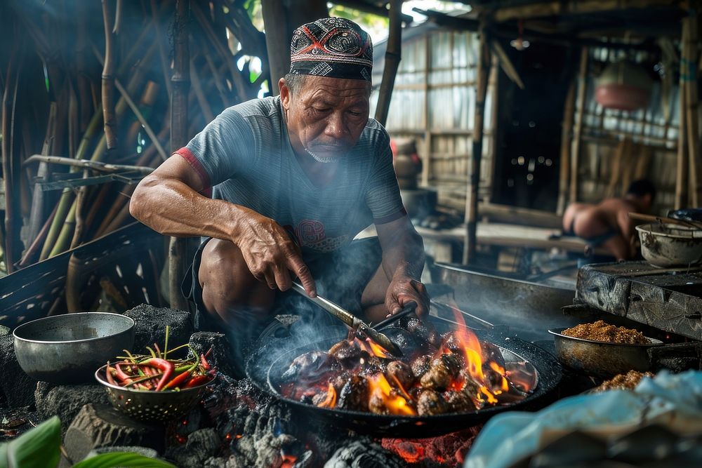 Filipino Cooking Food Man Free Photo Rawpixel