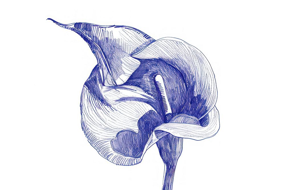Vintage drawing calla lily illustrated | Free Photo Illustration - rawpixel