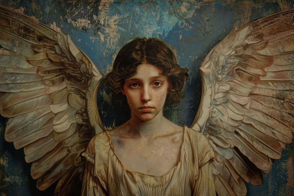 Angel painting art portrait. | Premium Photo Illustration - rawpixel
