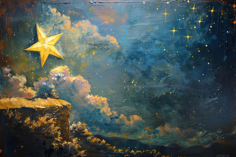 Star painting art backgrounds. | Free Photo Illustration - rawpixel