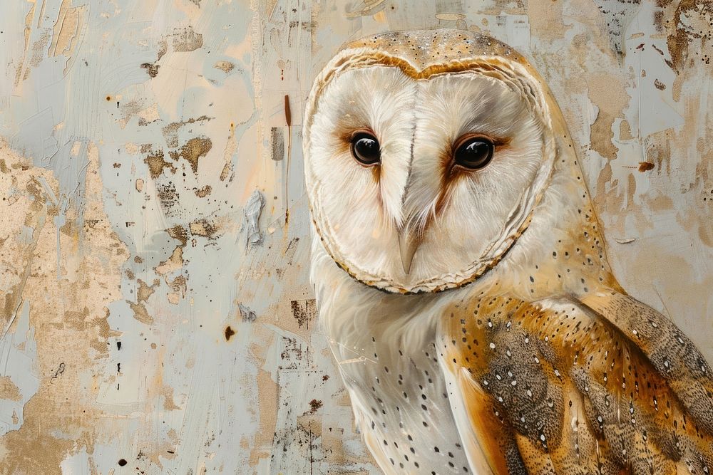 Close pale owl animal bird | Premium Photo Illustration - rawpixel