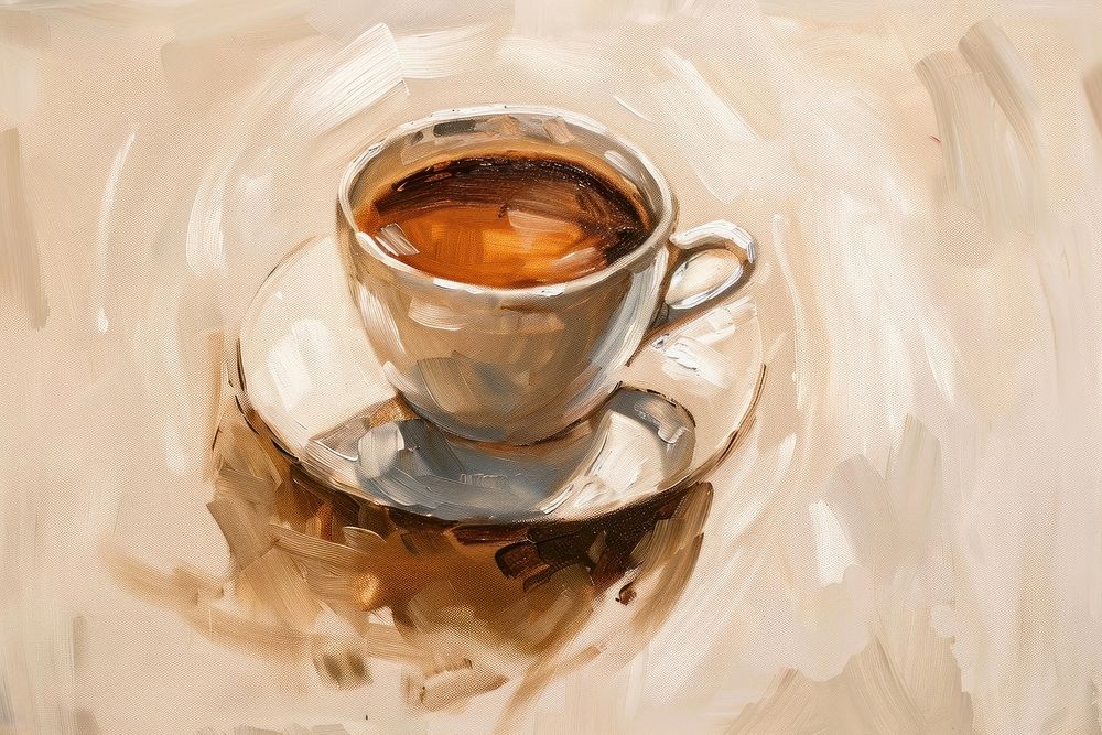 Close pale Coffee coffee painting | Premium Photo Illustration - rawpixel