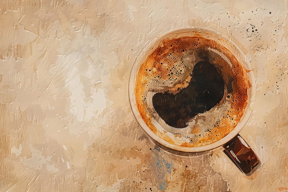 Close pale Coffee backgrounds painting | Premium Photo Illustration ...