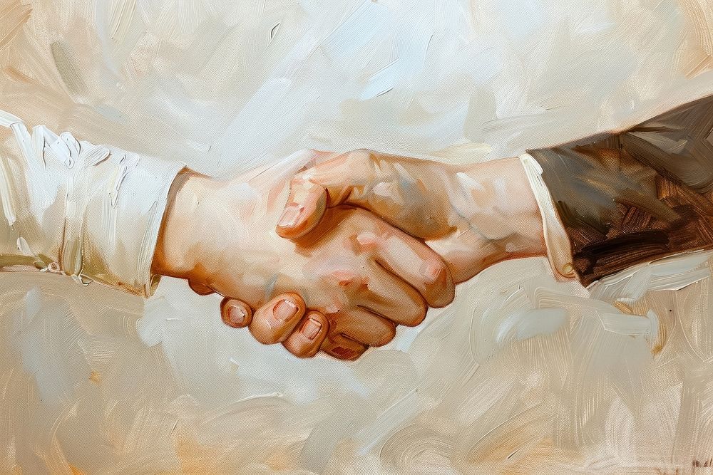 Close pale hand shake backgrounds | Premium Photo Illustration - rawpixel