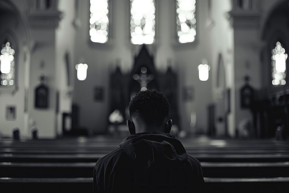 Boy Praying Church church architecture | Premium Photo - rawpixel