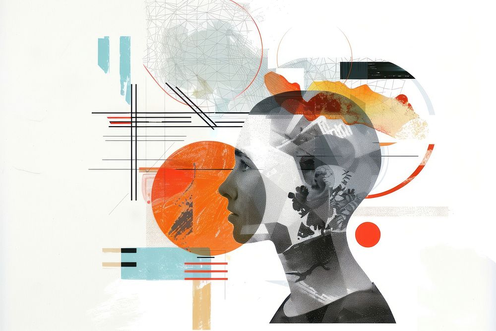 Computer collage art painting adult. | Premium Photo Illustration ...