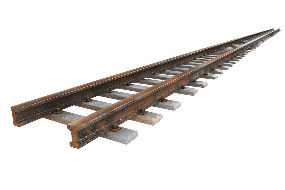 Rail white background transportation architecture. | Premium Photo ...