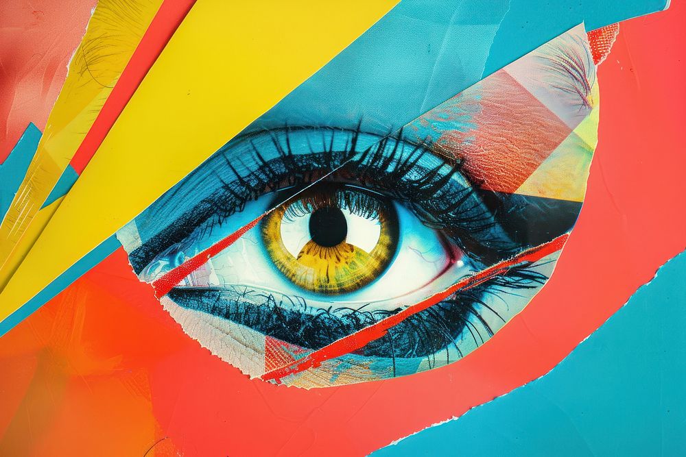 Retro collage eye art painting | Free Photo Illustration - rawpixel