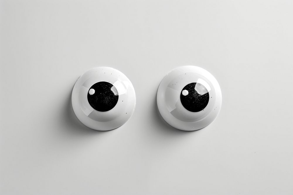 Googly eyes black white anthropomorphic | Free Photo - rawpixel