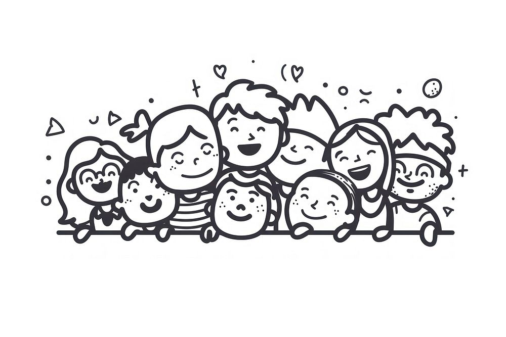 Teamwork doodle illustrated graffiti drawing | Free Photo Illustration ...