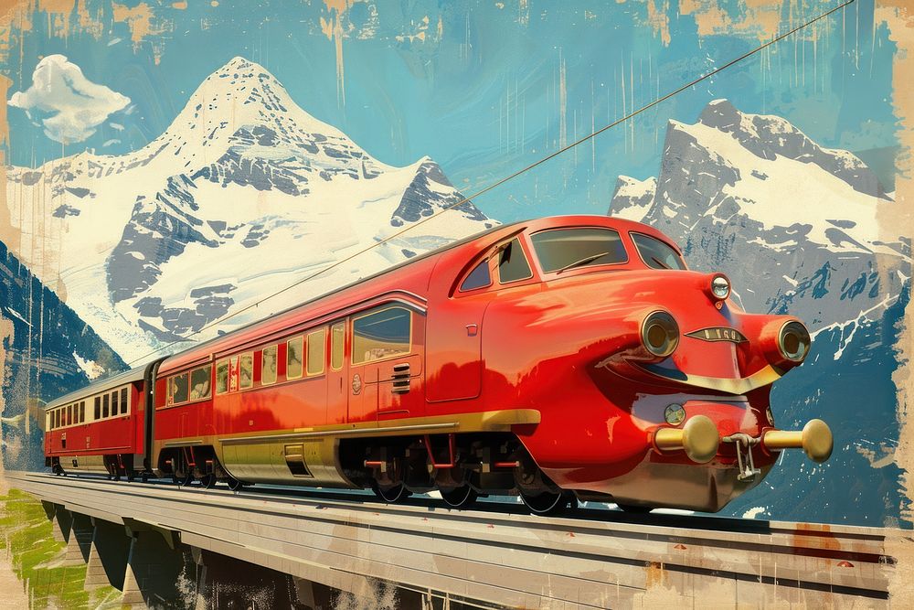 Train transportation locomotive railway. | Free Photo Illustration ...