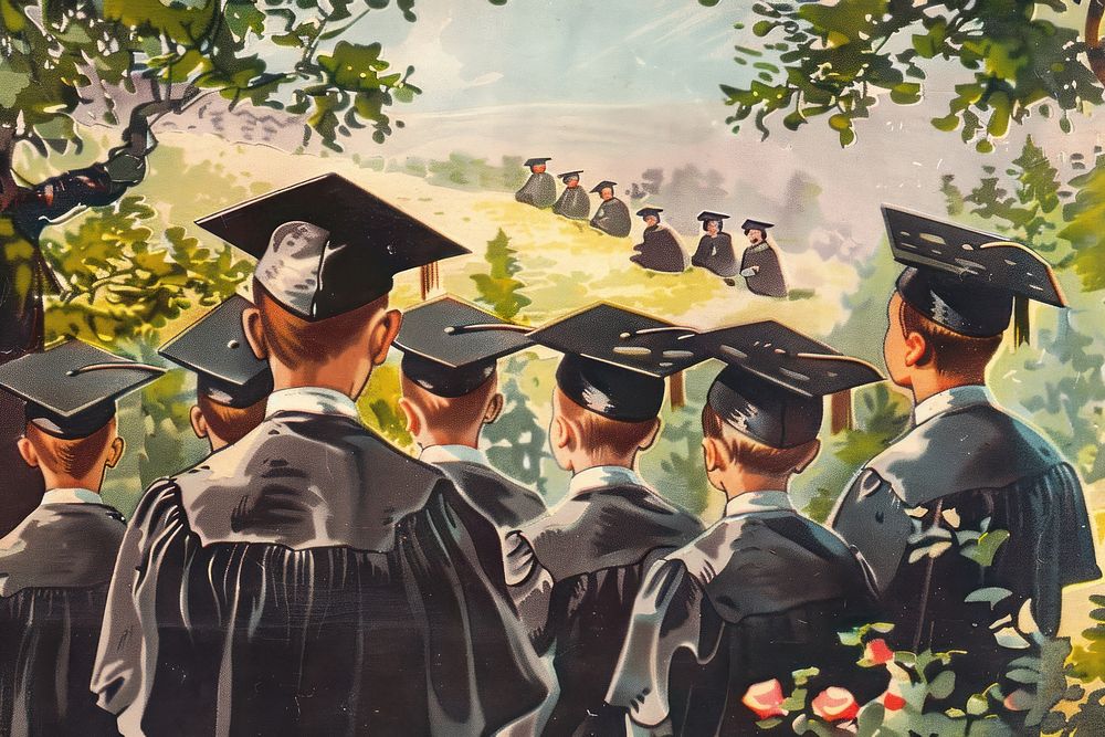 Graduation clothing apparel people. | Free Photo Illustration - rawpixel