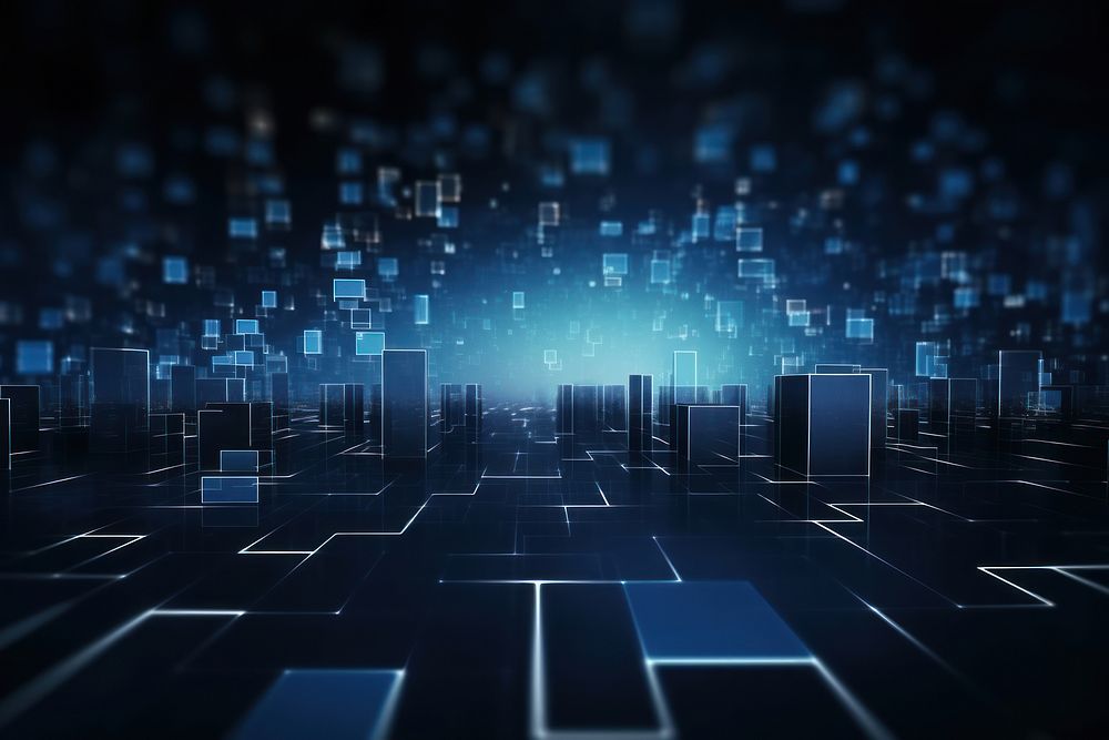 Blue digital background | Free Photo Illustration - rawpixel