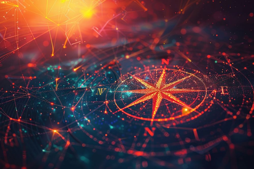 Compass technology background outdoors windmill | Free Photo ...