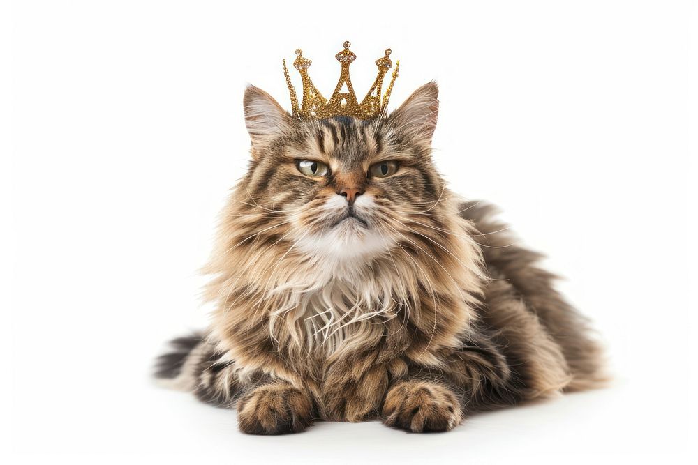 Crown cat mammal animal pet. | Free Photo - rawpixel